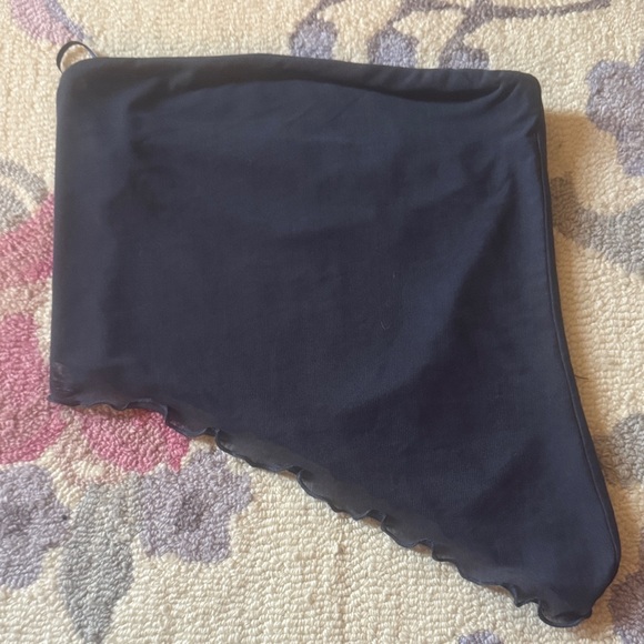 Edikted | Tops | Edikted Navy Blue Top With Scalloped Edge | Poshmark